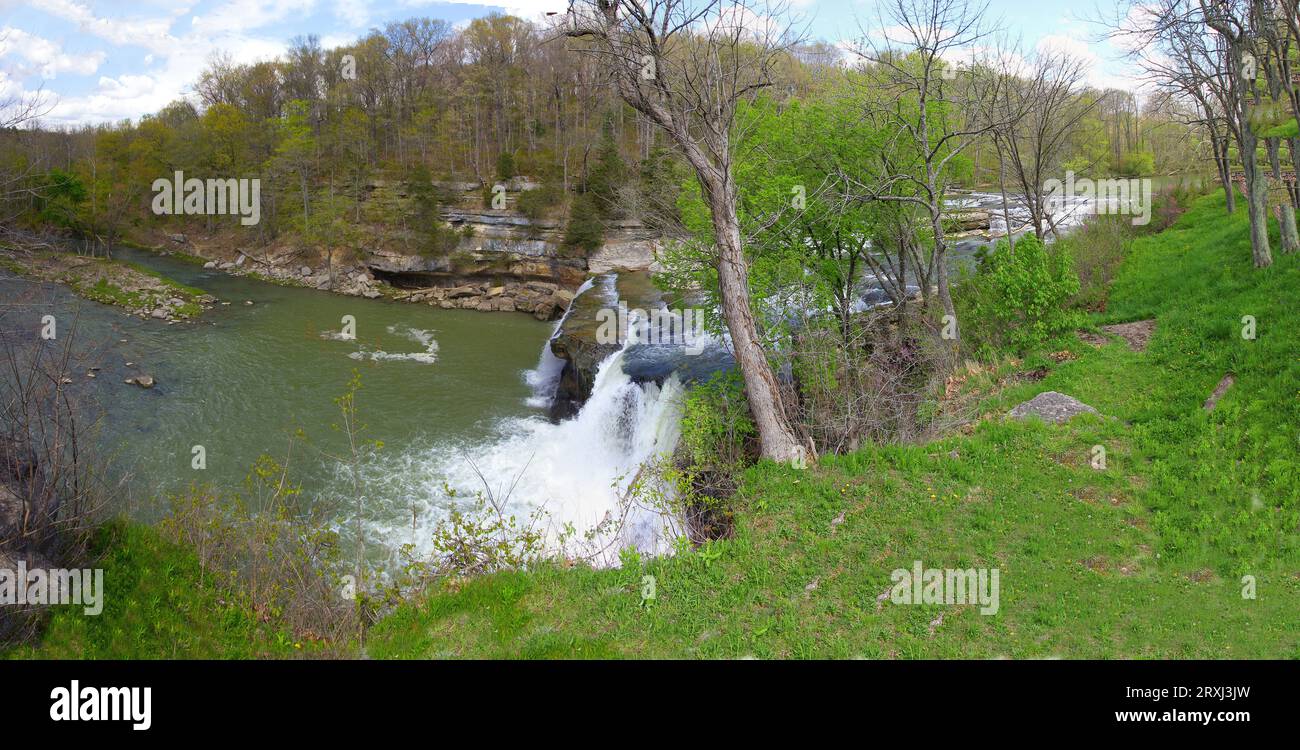 Cataract Falls Park, Indiana Stock Photo - Alamy
