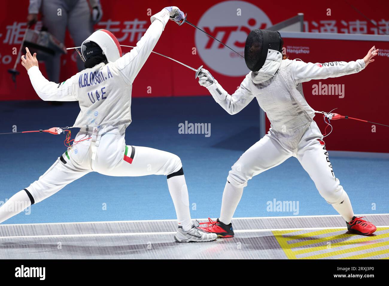 Hangzhou, China. 25th Sep, 2023. Yuka Ueno (JPN) Fencing : Women's Foil ...