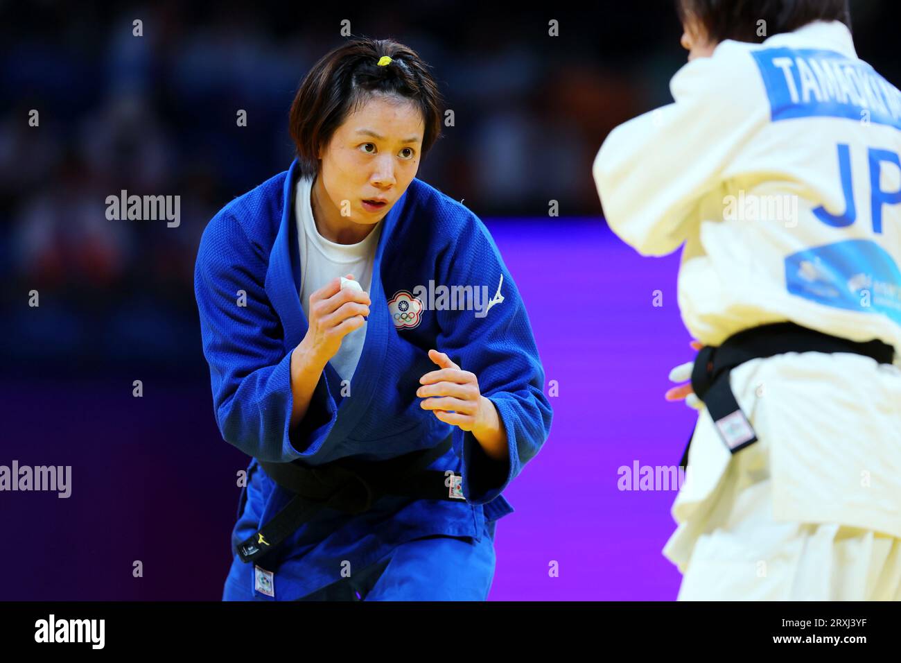 Hangzhou, China. 25th Sep, 2023. (L-R) Chen Ling Lien (TPE), Momo ...