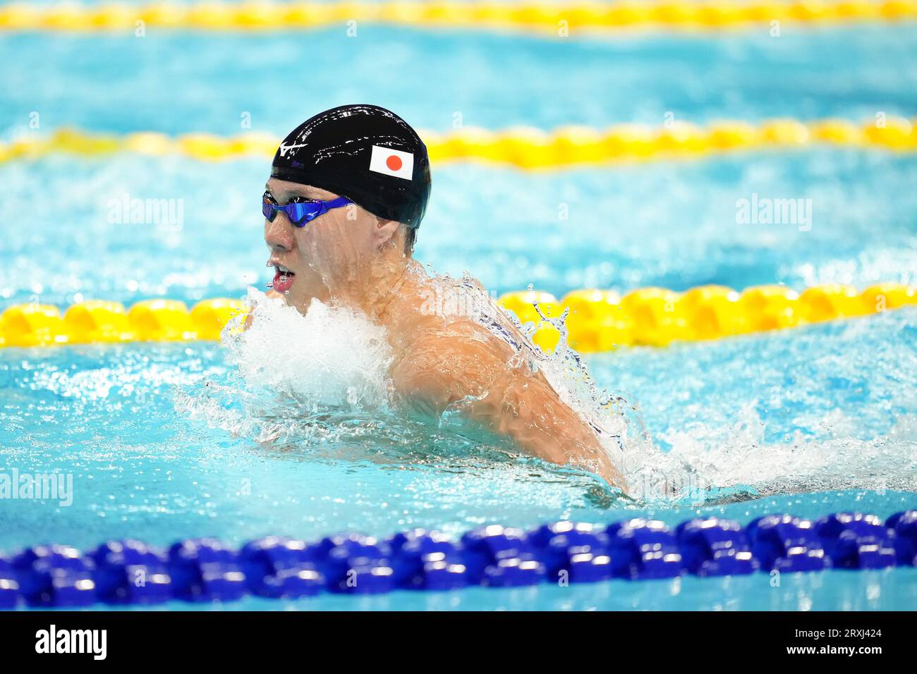 Hangzhou, China. 25th Sep, 2023. Ippei Watanabe (JPN) Swimming : Men's 100m Breaststroke Final ...