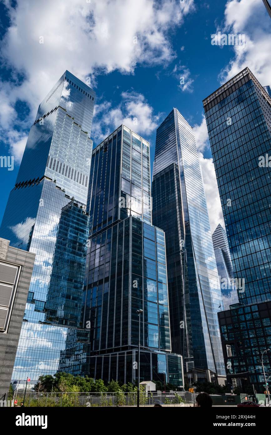 Abstract view of modern office building exterior triangle hi-res stock ...