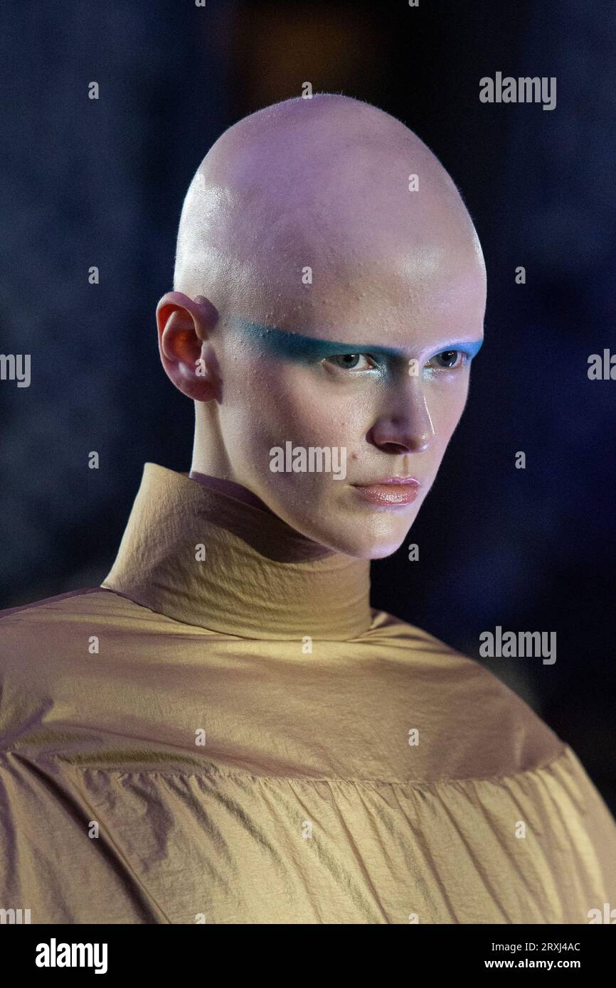 Paris, France. 25th Sep, 2023. Coco Labbee walks the runway during the ...