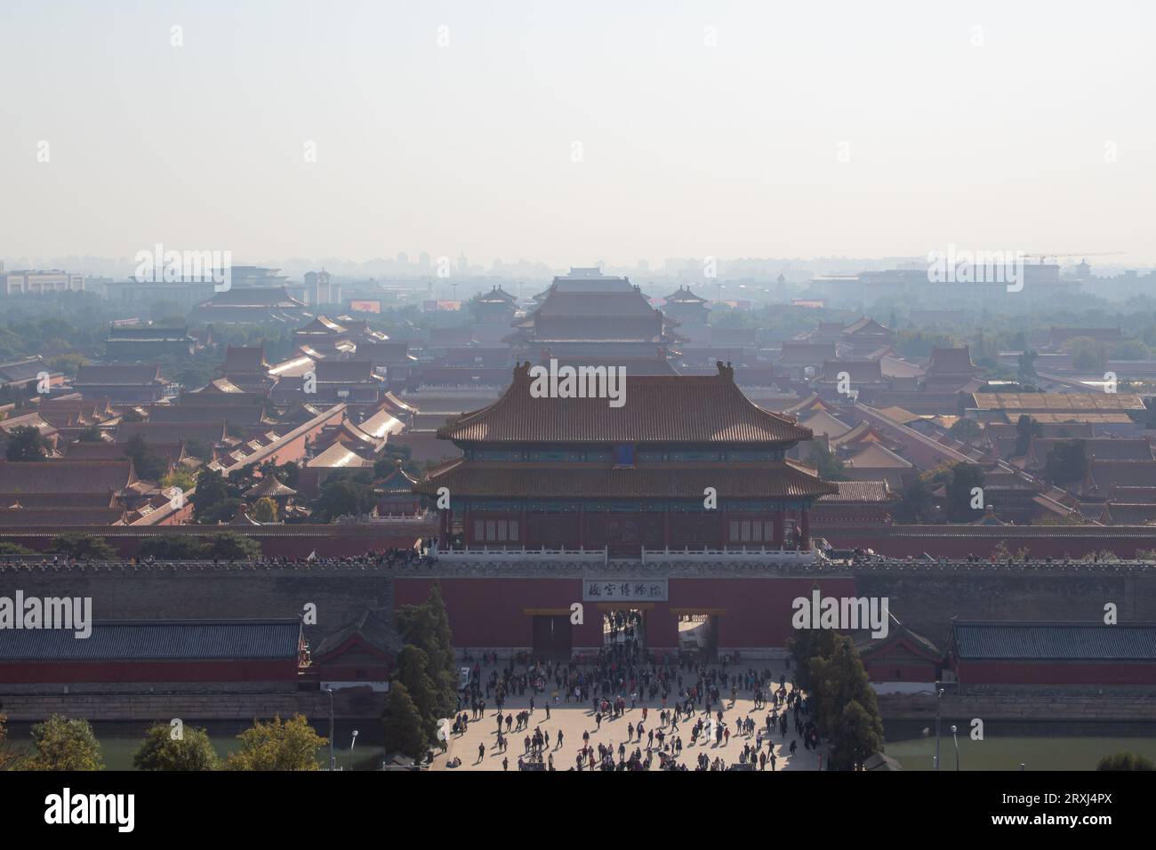 Taihemen (Gate of Supreme Harmony) from above. It is the largest palace ...