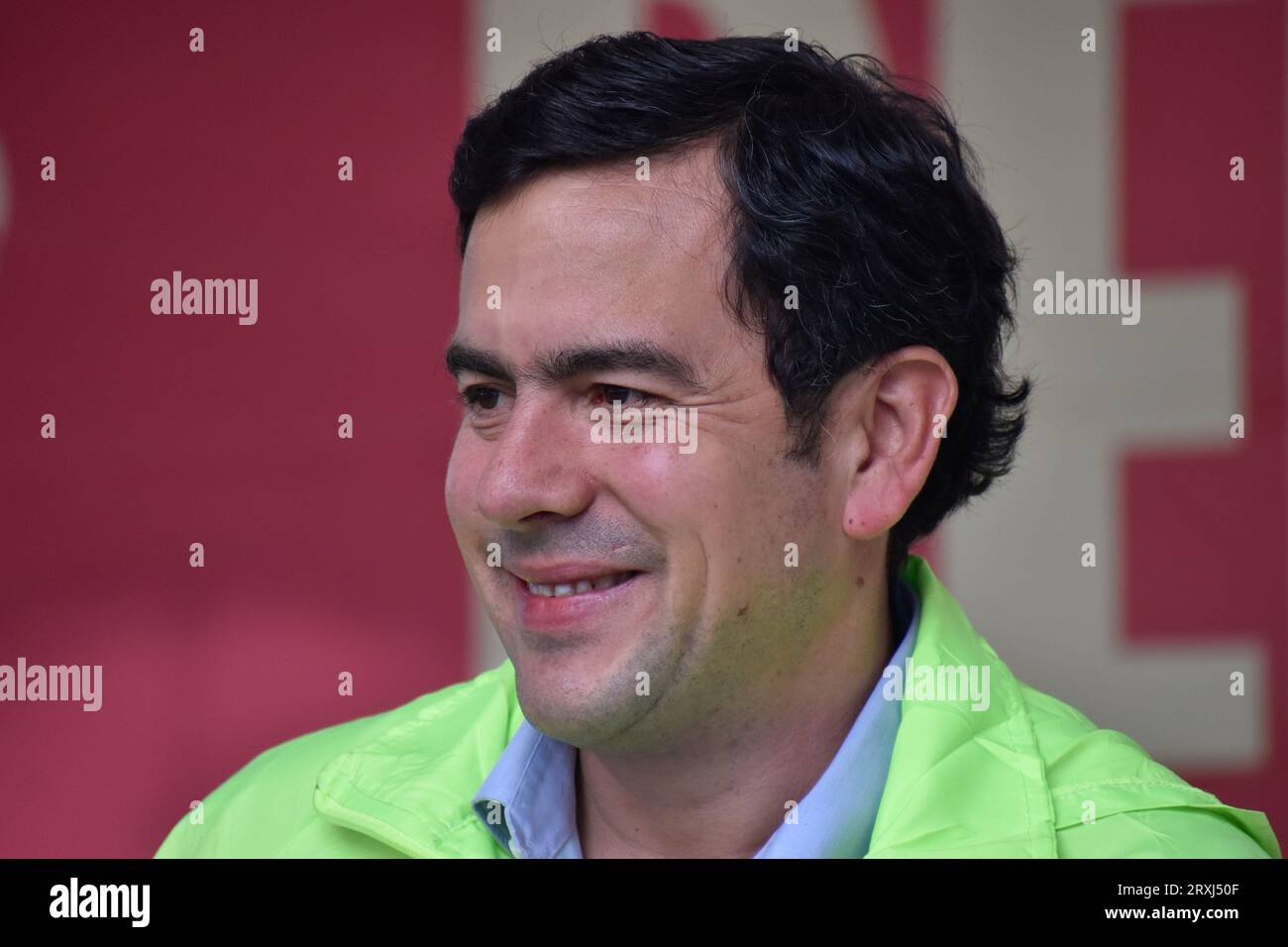 Bogota, Colombia. 25th Sep, 2023. Bogota's mayor candidate Rodrigo Lara ...