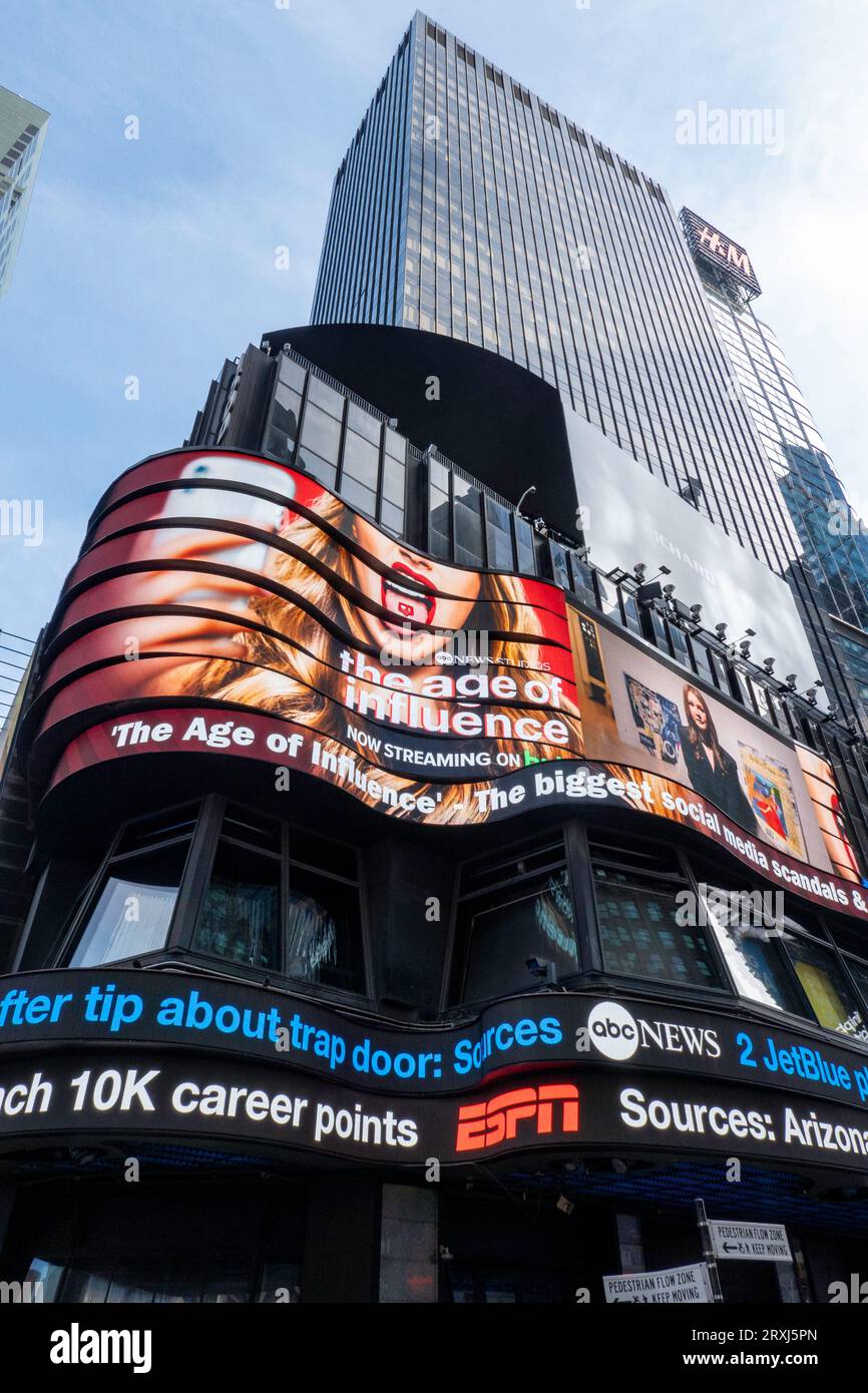 Times Square is the heart of the theater district with bright lights ...