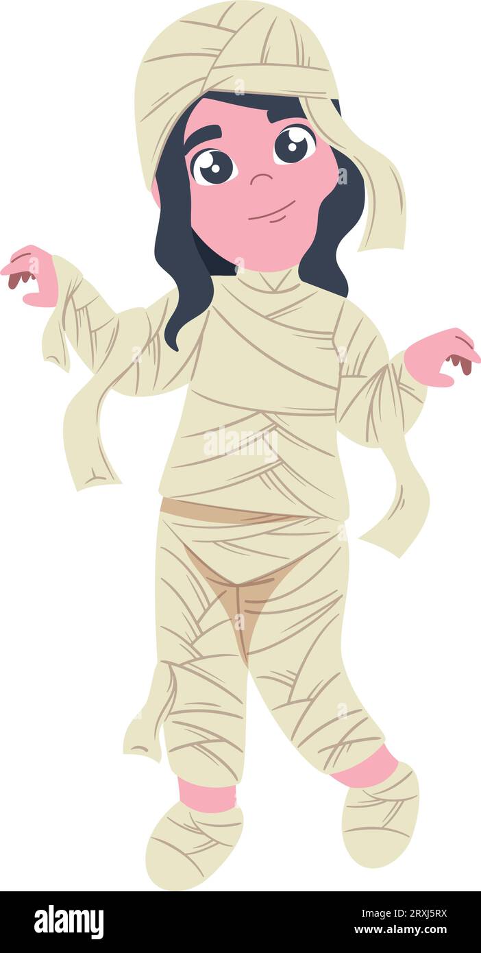 halloween kid disguised illustration Stock Vector Image & Art - Alamy