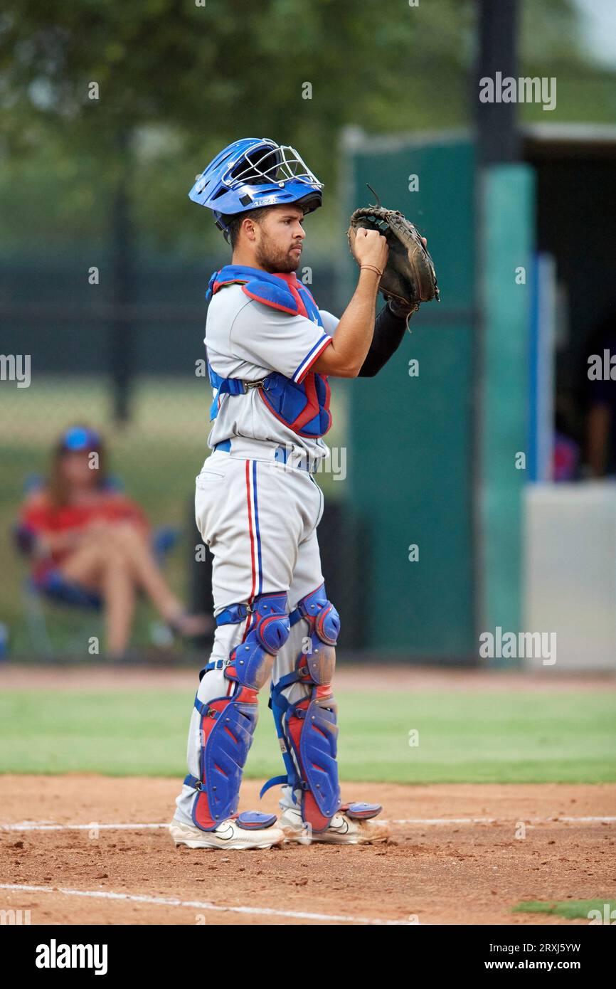 ACL Rangers catcher Beycker Barroso (35) during an Arizona Complex ...