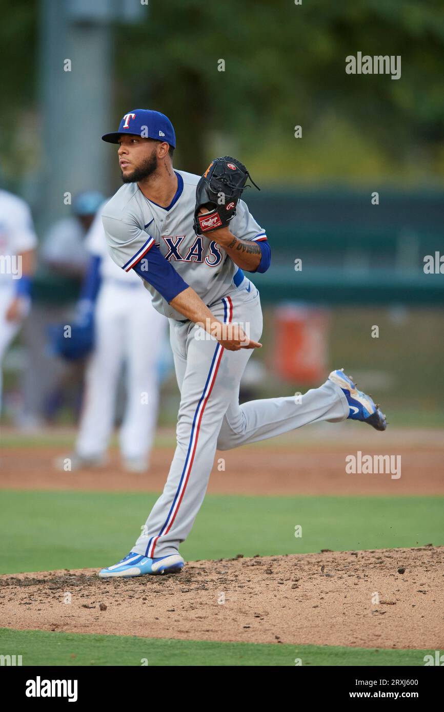 ACL Rangers pitcher Ivan Oviedo (49) during an Arizona Complex League ...