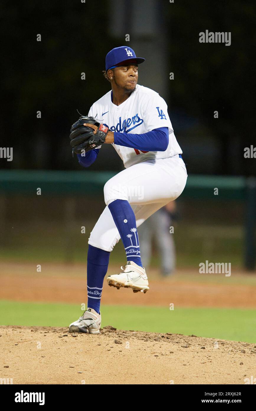 ACL Dodgers pitcher Jorge Gonzalez (18) during an Arizona Complex ...