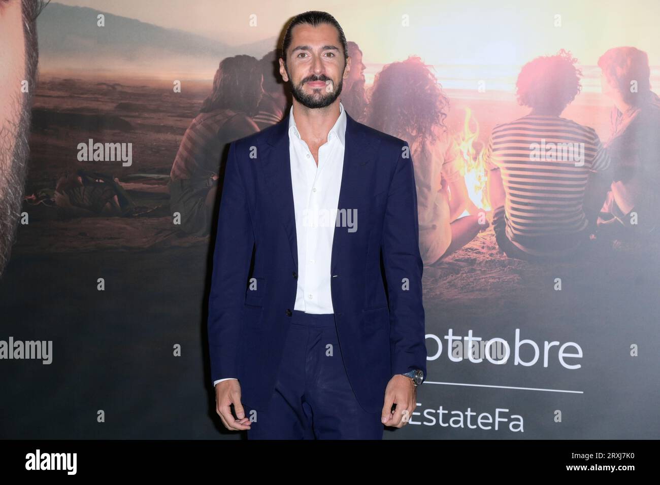Rome, Italy. 25th Sep, 2023. Luca Gervasi attends the photocall of Sky ...