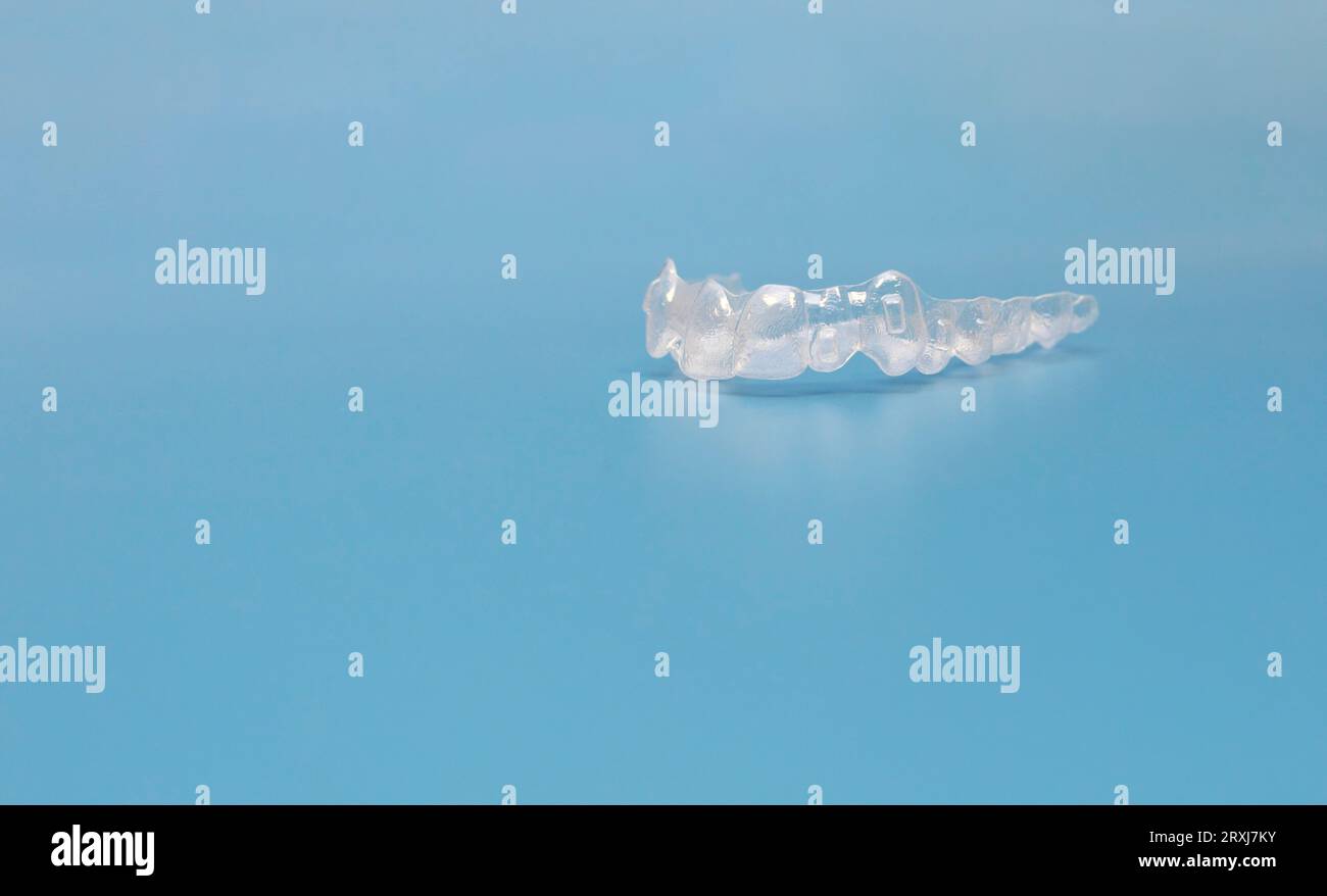 Design Mouth Guard. Transparent Dental Aligners For Human Maxillary And ...