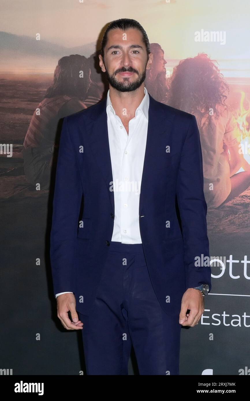 Rome, Italy. 25th Sep, 2023. Luca Gervasi attends the photocall of Sky ...