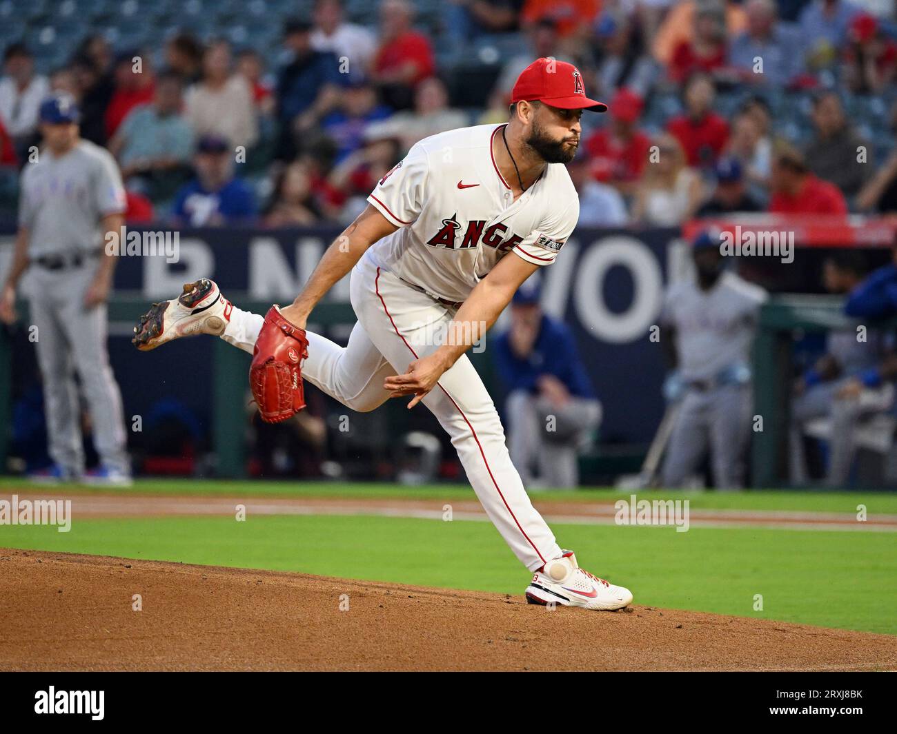 ANAHEIM, CA - SEPTEMBER 25: Los Angeles Angels pitcher Patrick Sandoval ...