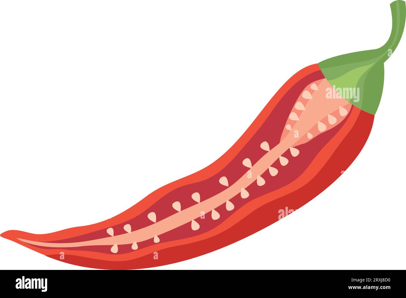Red hot chili seed Stock Vector Images - Alamy
