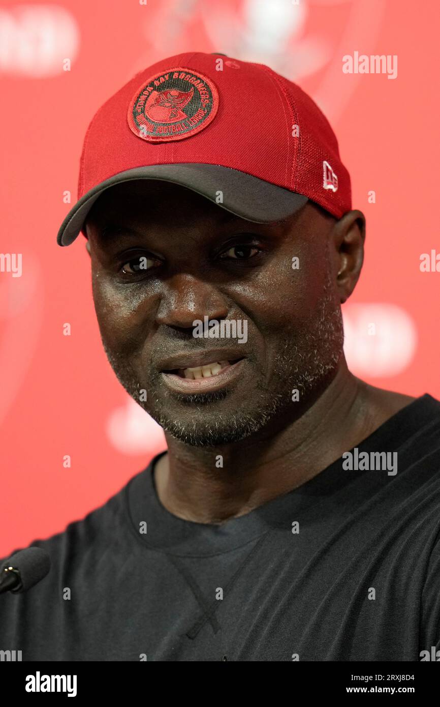 Tampa Bay Buccaneers' Todd Bowles speaks after an NFL football game ...