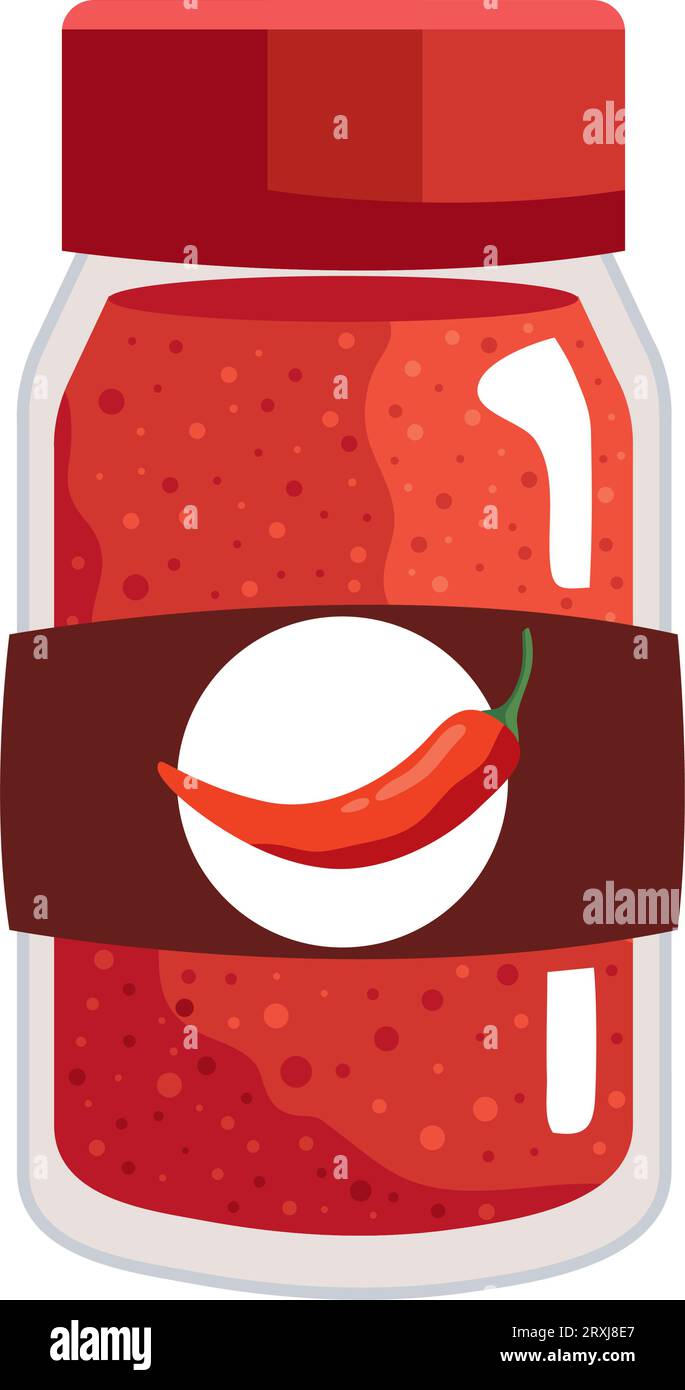 chili pepper powder condiment Stock Vector Image & Art - Alamy