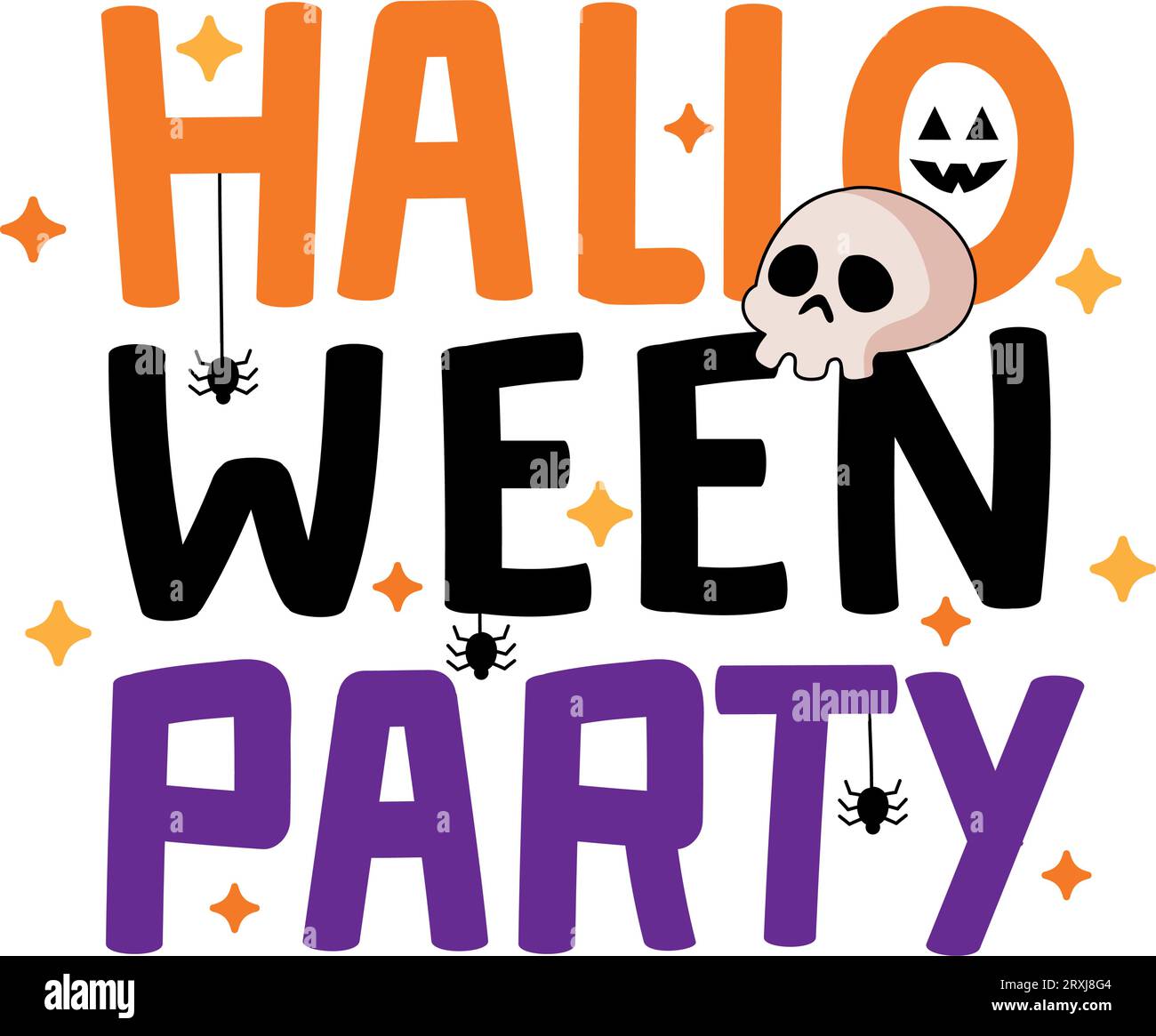 halloween party words Stock Vector Image & Art - Alamy