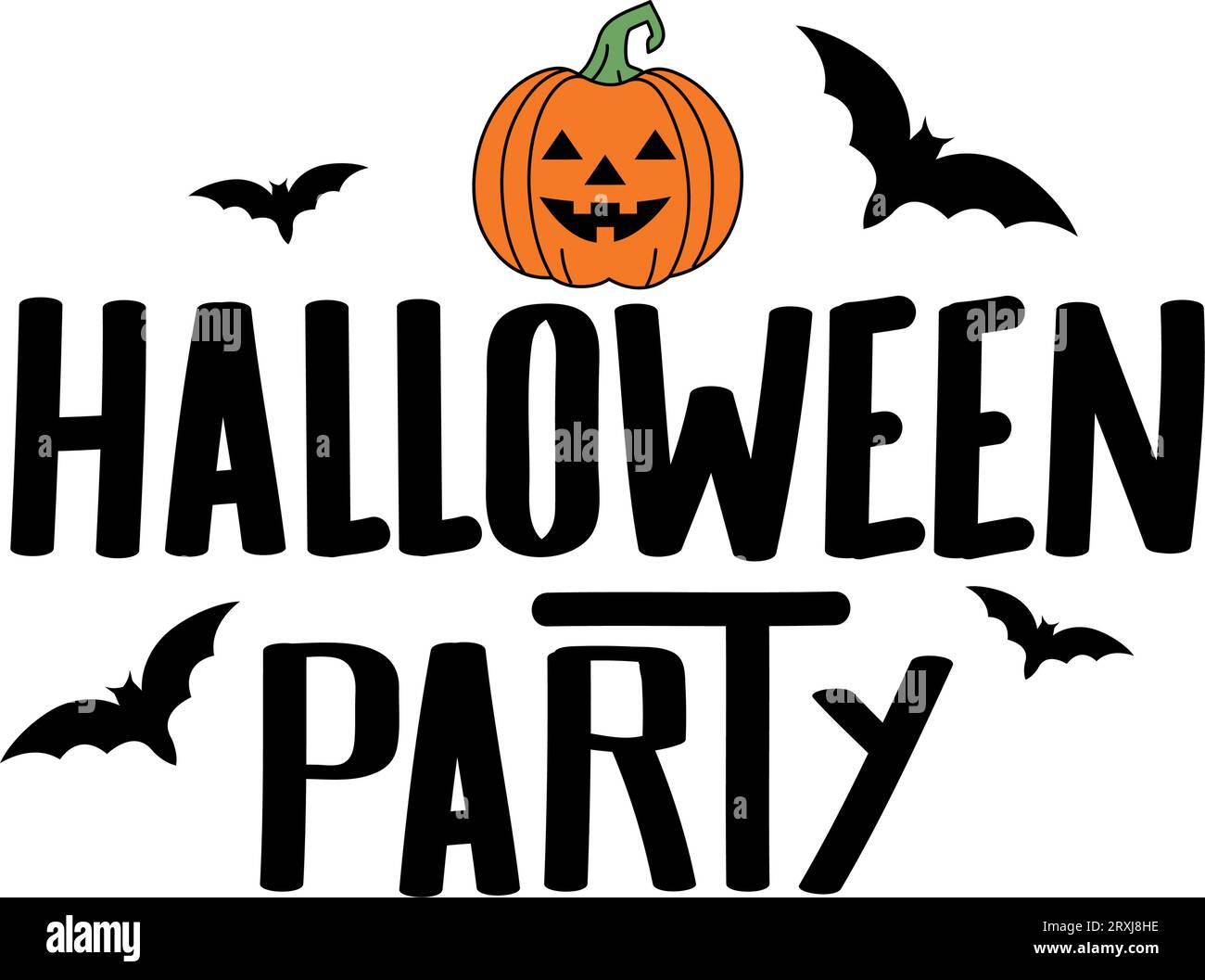 halloween party text Stock Vector Image & Art - Alamy