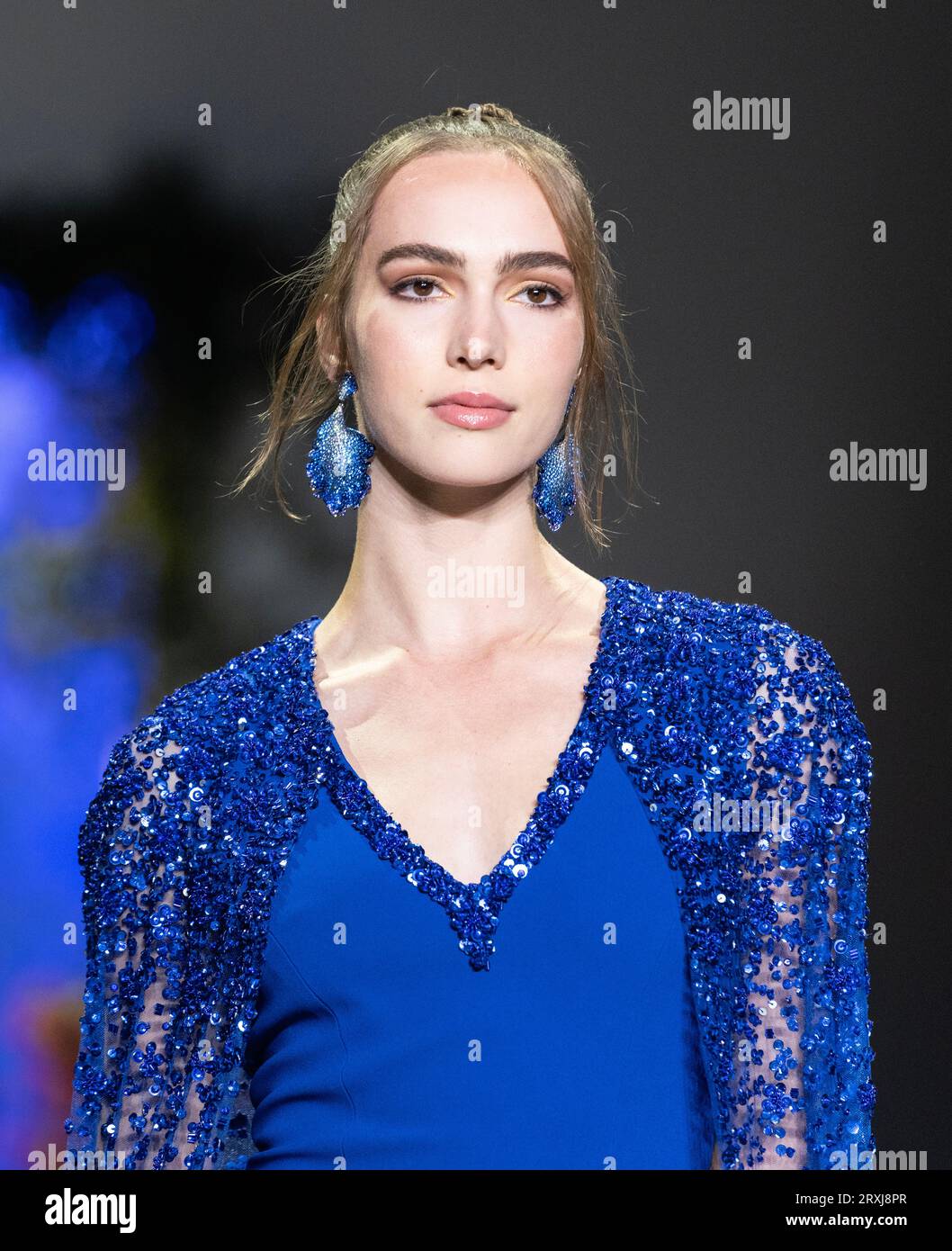 Model walks for Pamella Roland runway show at New York Spring Summer ...