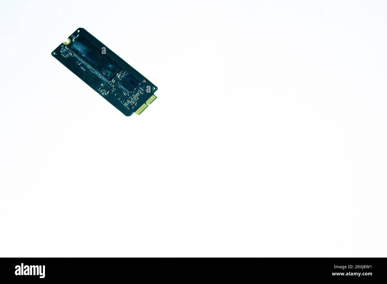 Photo of ssd hard drive on white background with copy space Stock Photo ...