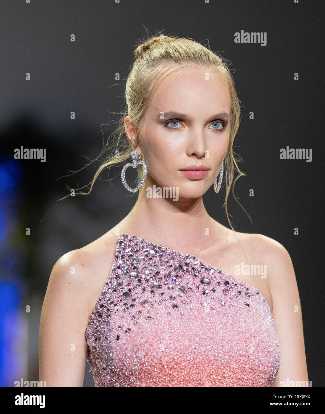 Model walks for Pamella Roland runway show at New York Spring Summer ...