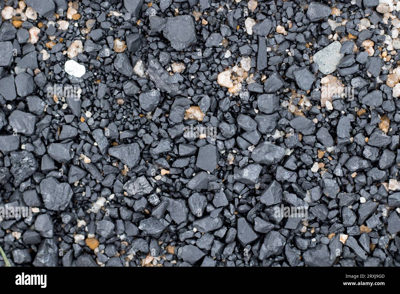 Black coal stones and pebbles from a coal store, Texture background for ...