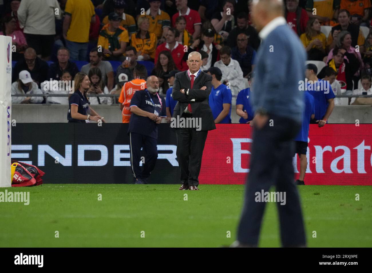 Wales head coach Warren Gatland before the 2023 Rugby World Cup Pool C ...