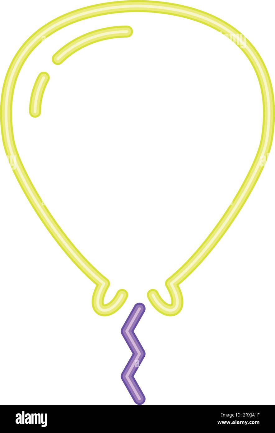 helium neon balloon yellow icon Stock Vector Image & Art - Alamy