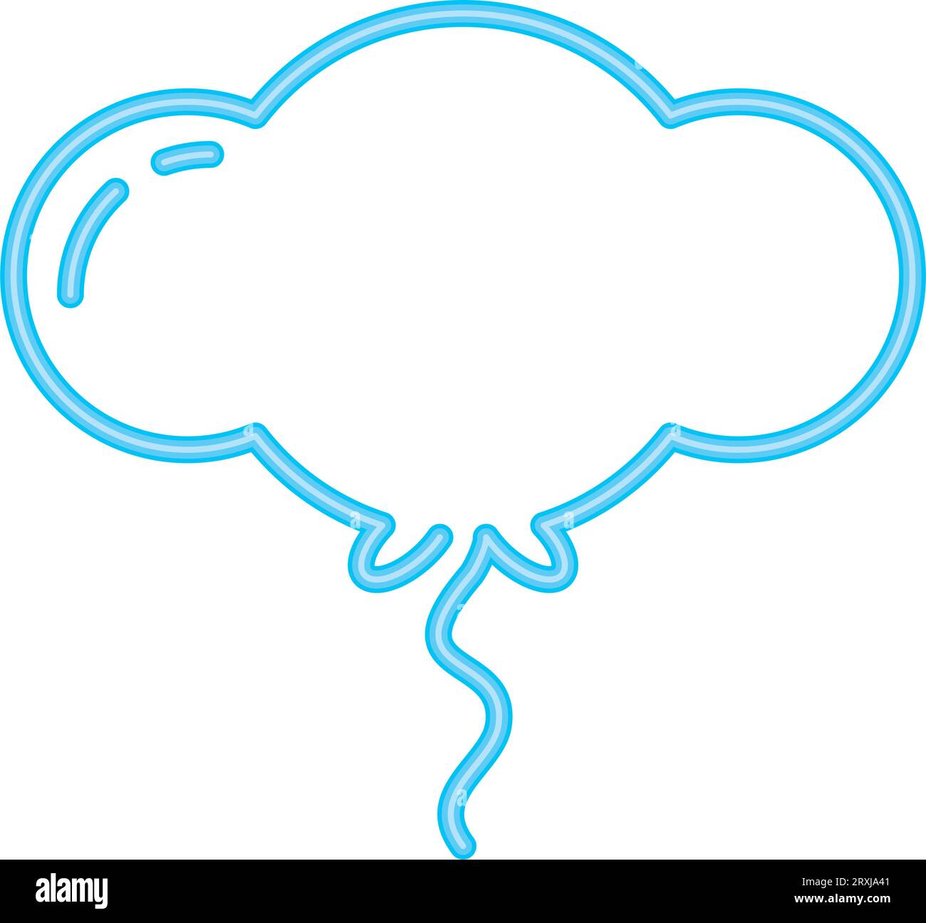 Helium neon balloon illuminated Stock Vector Images - Alamy