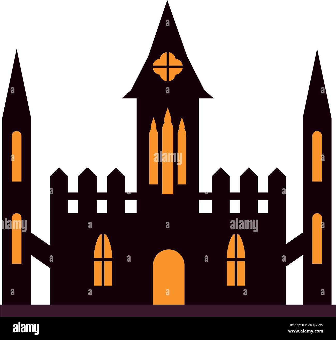 halloween castle dark Stock Vector Image & Art - Alamy