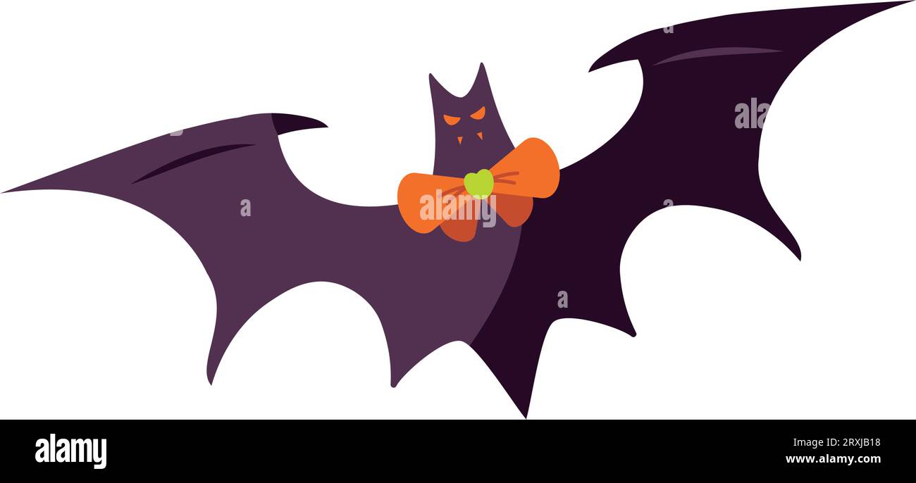 halloween bat flying Stock Vector Image & Art - Alamy