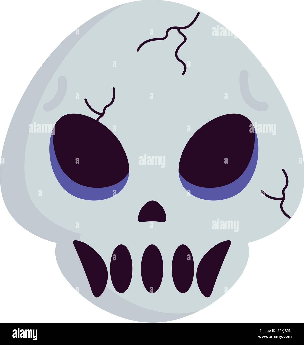 halloween creepy skull Stock Vector Image & Art - Alamy