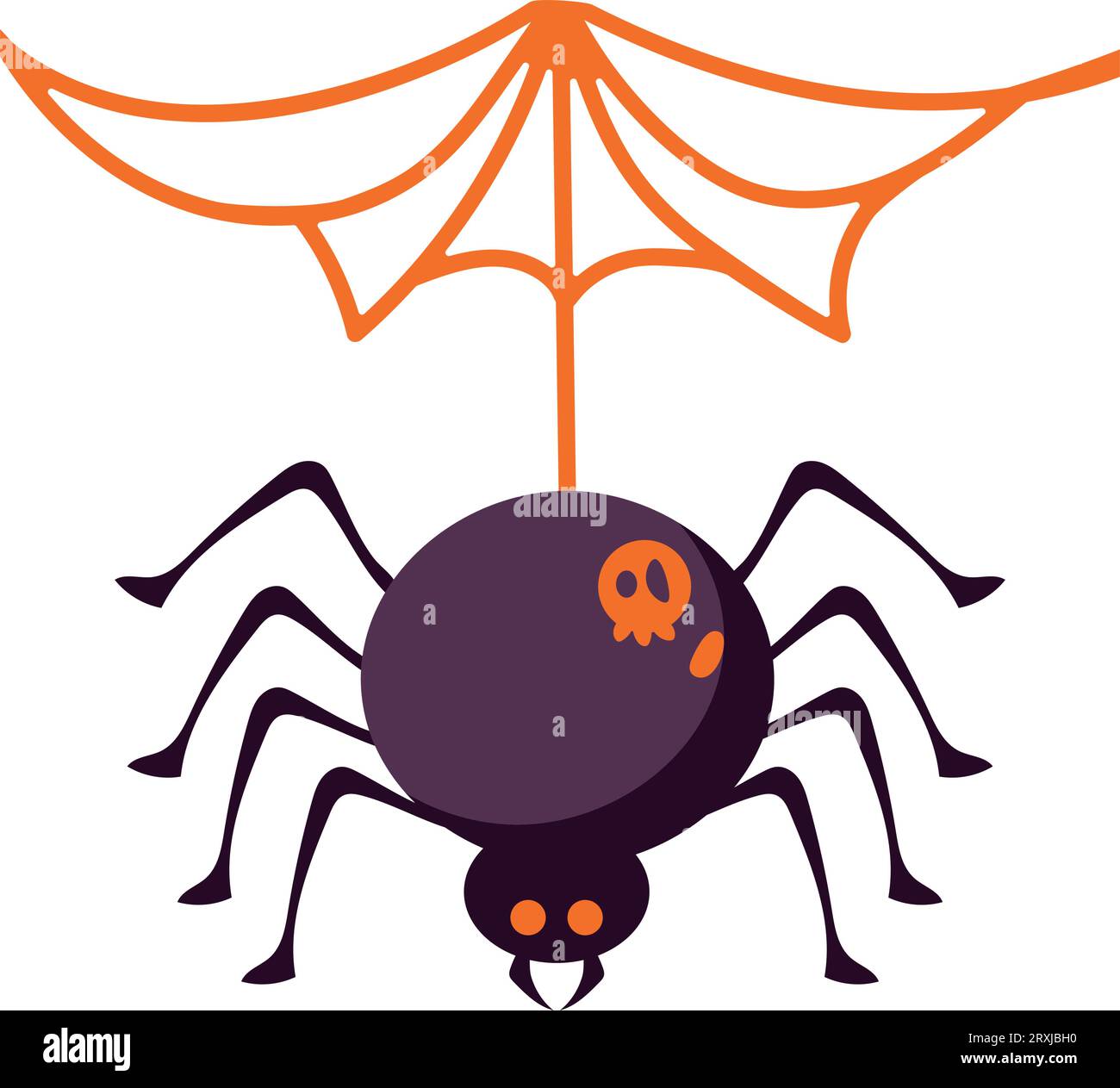 halloween spooky spider Stock Vector Image & Art - Alamy