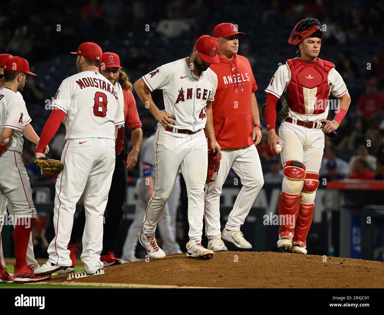 ANAHEIM, CA - SEPTEMBER 25: Los Angeles Angels pitcher Patrick Sandoval ...