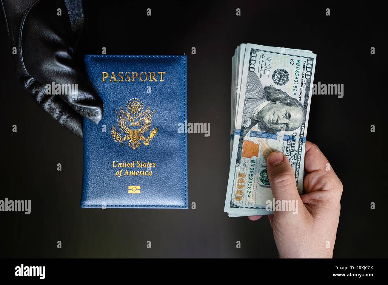 Usa passport fake hi-res stock photography and images - Alamy