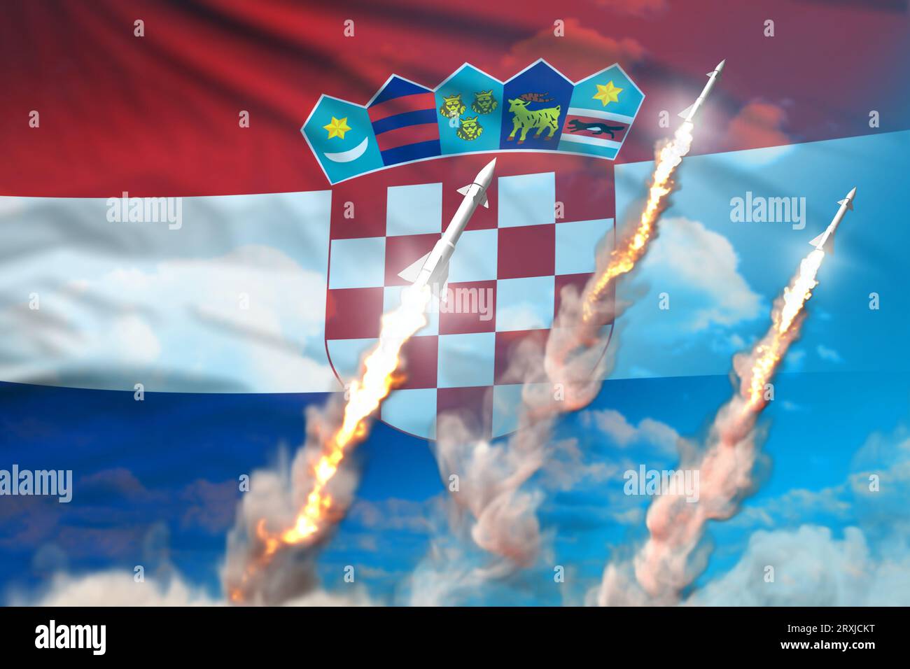 Croatia supersonic warhead launch - modern strategic nuclear rocket ...