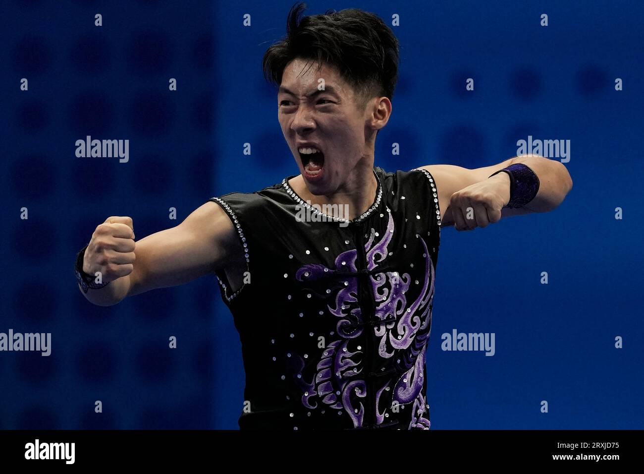 Malaysia's Calvin Lee Wai Leong performs in the Wushu Men's Nanquan ...