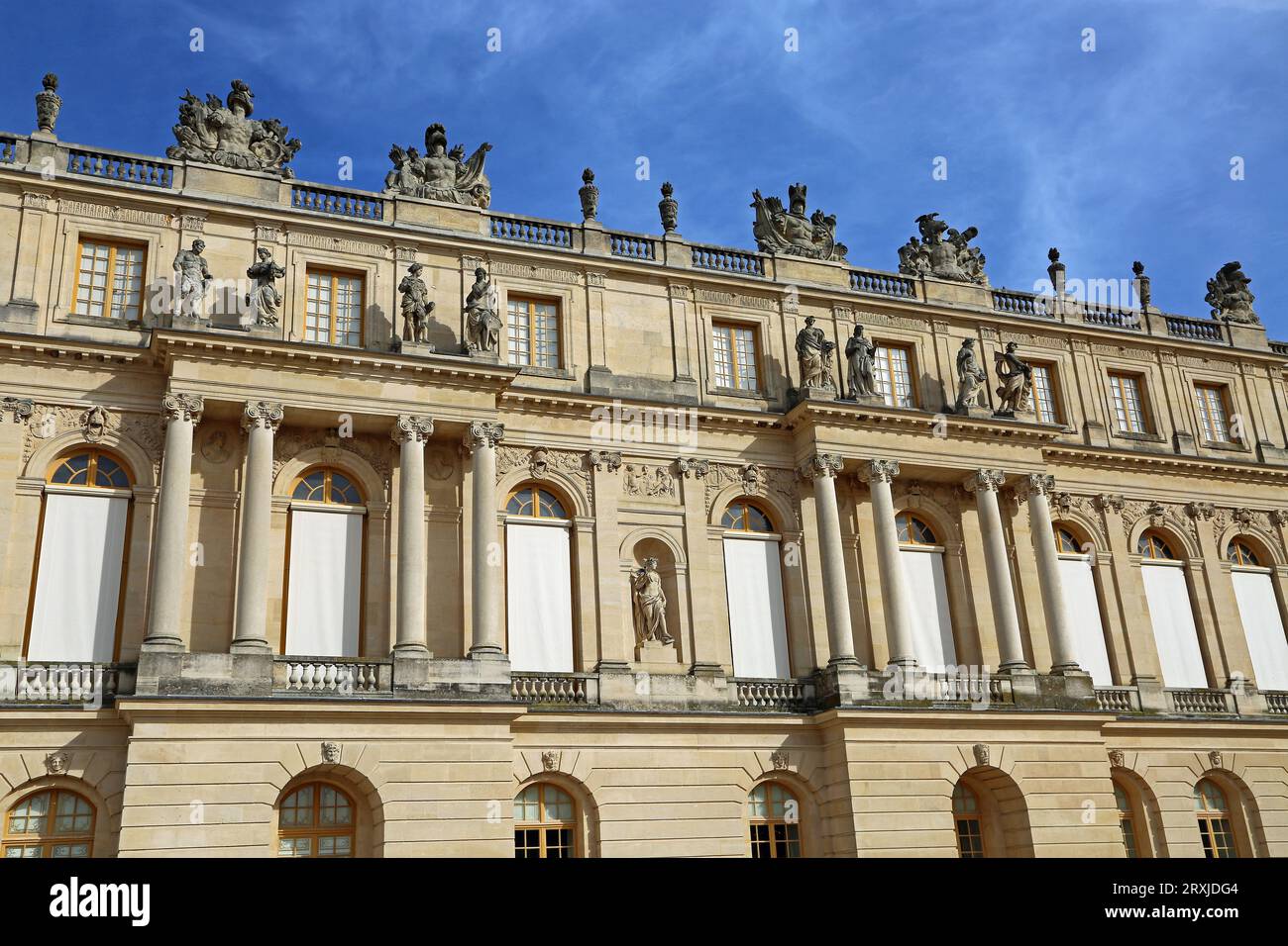South wall of Versailles Palace, France Stock Photo - Alamy