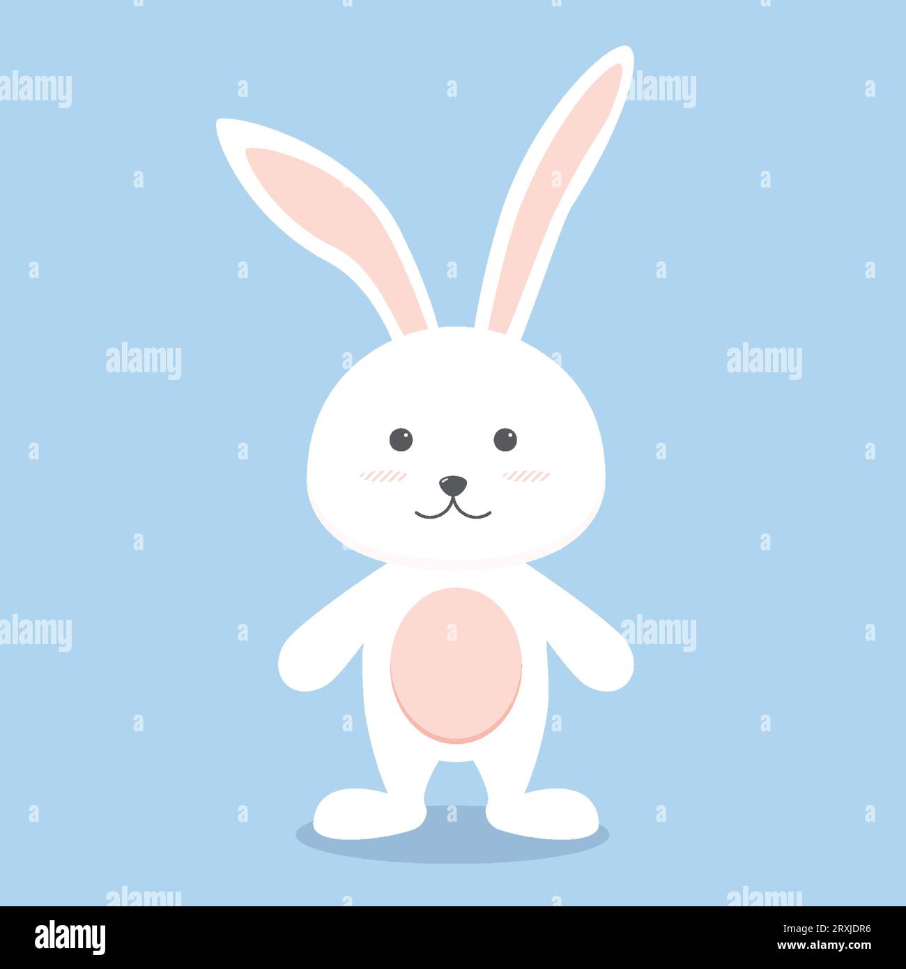 Happy Easter Bunny. Rabbit character. illustrator vector Stock Vector ...