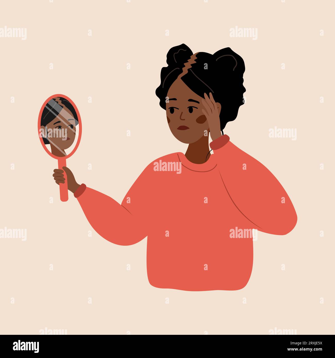 Alopecia african Stock Vector Images - Alamy