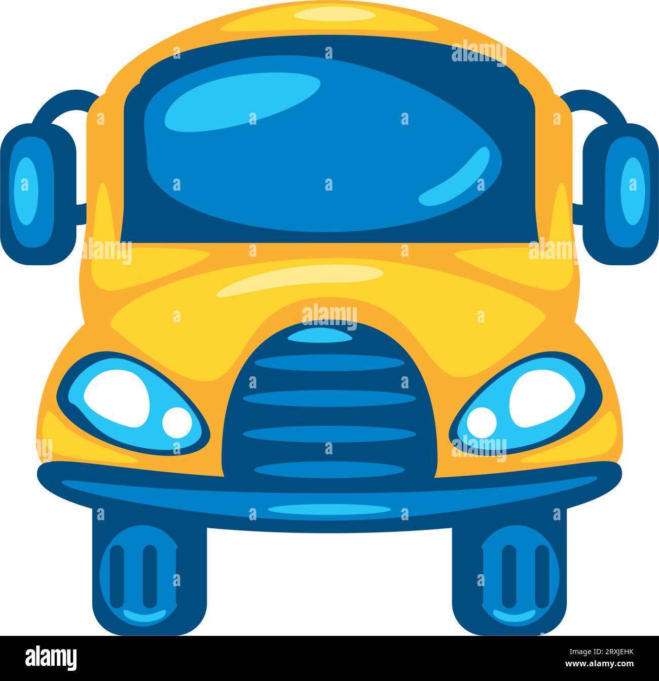 students bus front icon Stock Vector Image & Art - Alamy