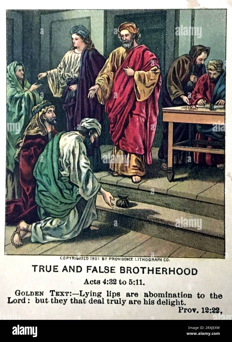 Bible card art illustration of Proverbs 12:22 true and false ...