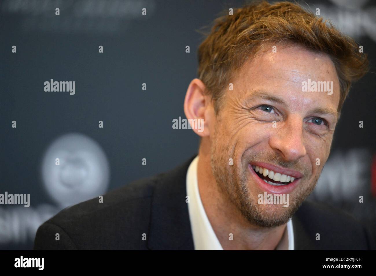 Former world champion, Jenson Button, 17 September 2023. He was in ...