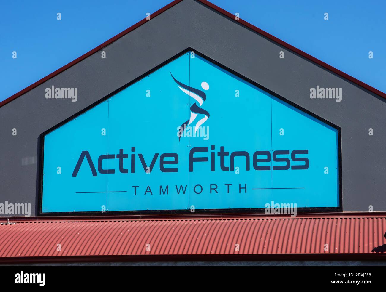 Gymnasium sign for Active Fitness Tamworth Australia Stock Photo - Alamy