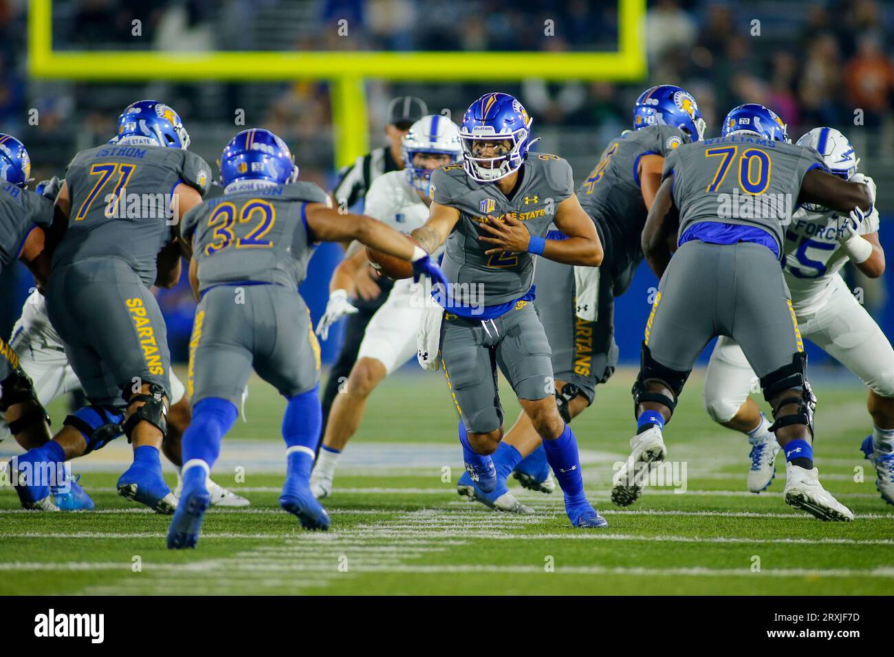 SAN JOSE, CA - SEPTEMBER 22: San Jose State Spartans QB Chevan Cordeiro ...