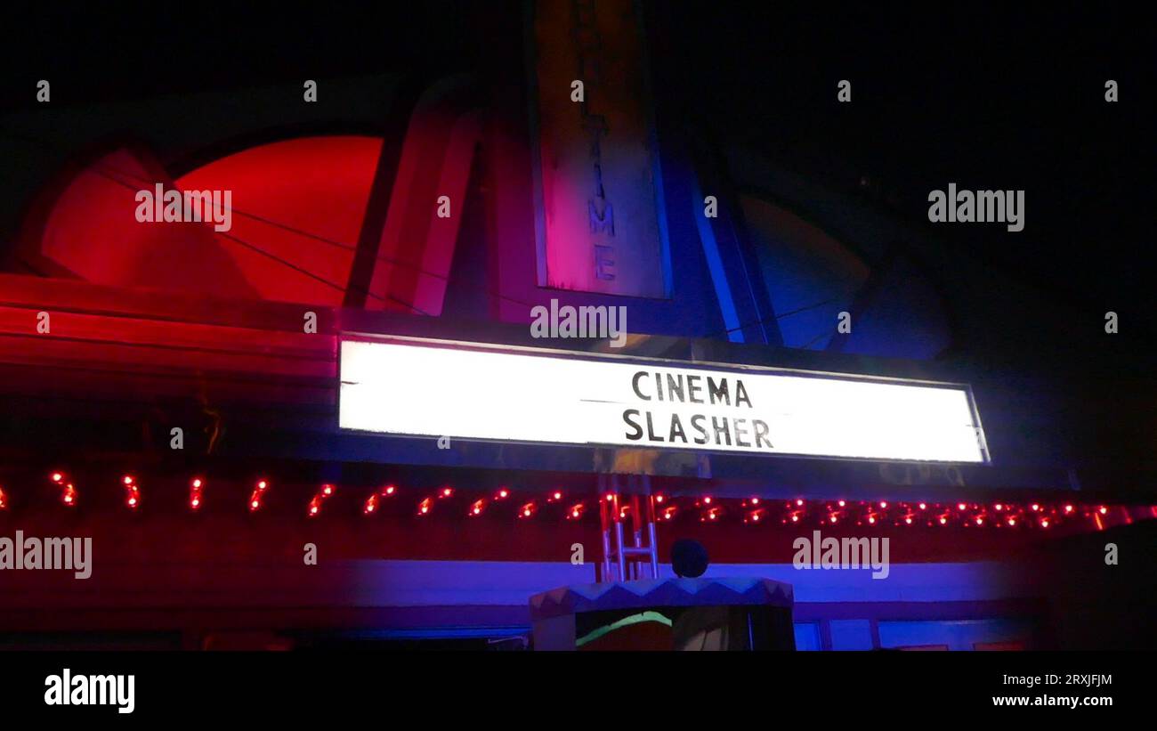 Buena Park, California, USA 24th September 2023 Cinema Slasher Maze at ...