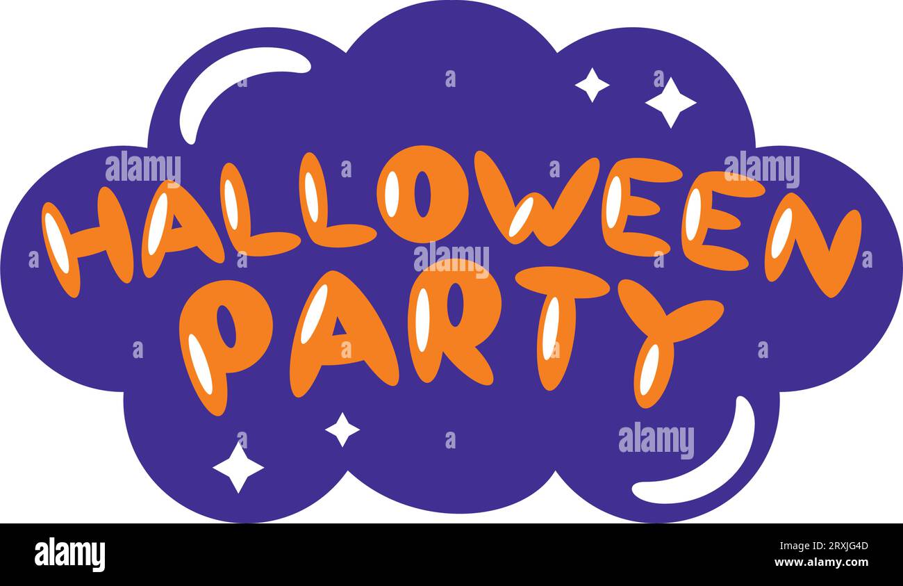 halloween party font Stock Vector Image & Art - Alamy