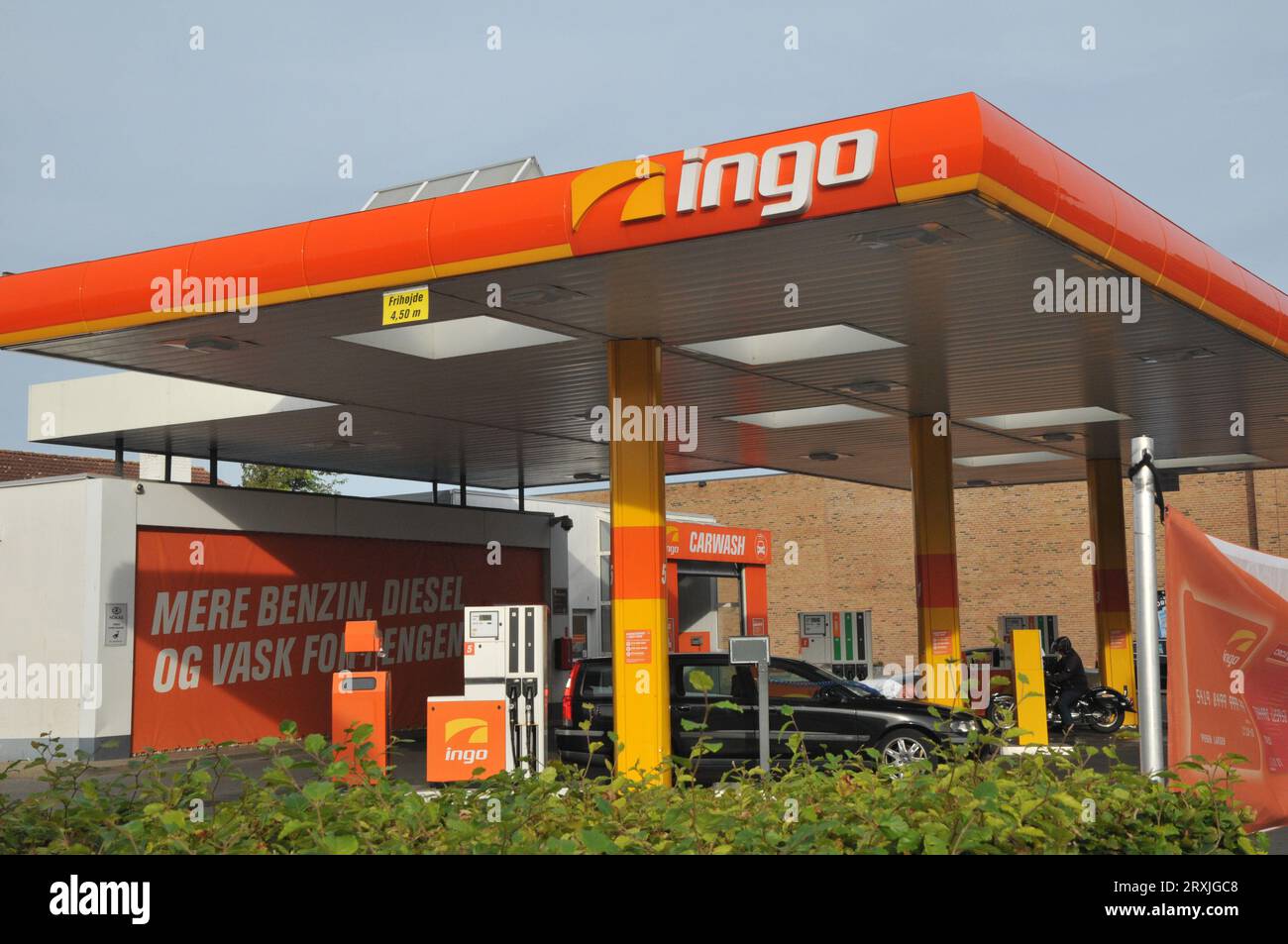 25 September. 2023/Ingo petrol station in danish capital Copenhagen ...
