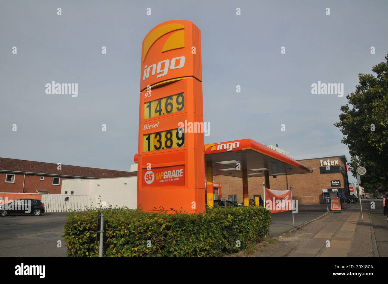 25 September. 2023/Ingo petrol station in danish capital Copenhagen ...
