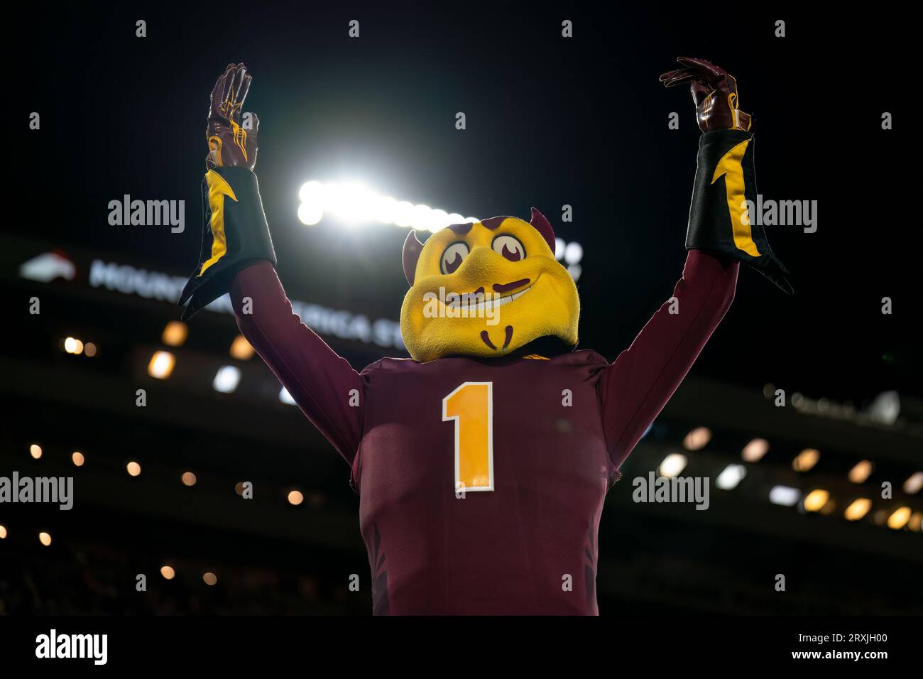 Tempe, United States. 23rd Sep, 2023. Arizona State Sun Devils mascot ...